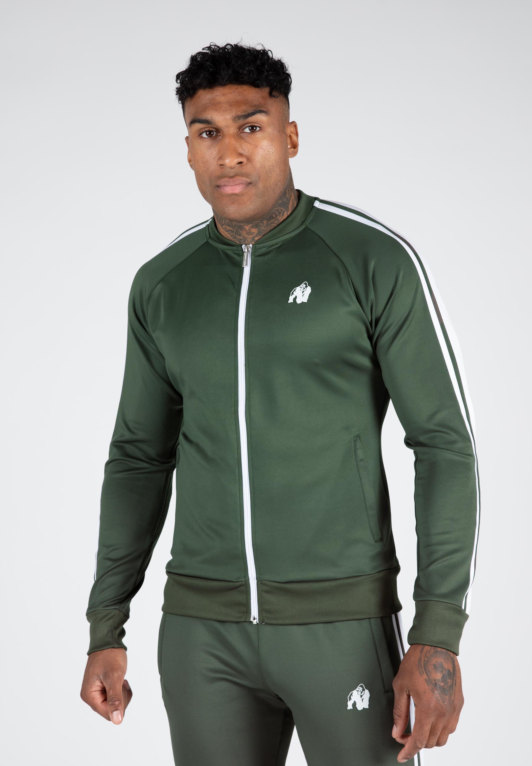 Gorilla Wear - Riverside Track Jacket - Green – Living.Fit