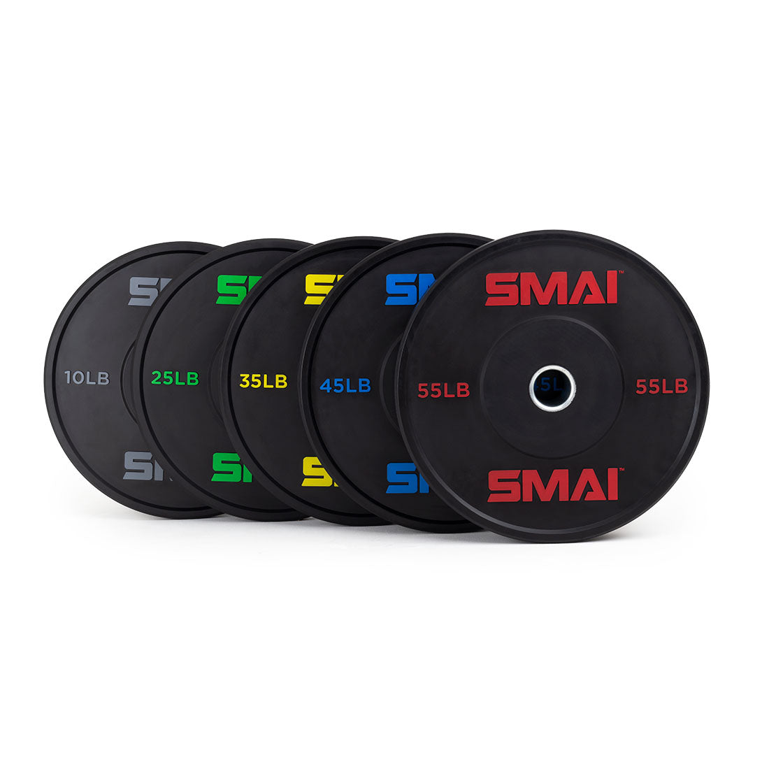 SMAI - Hd Bumper Plates Set - 340lb Mixed – Living.Fit