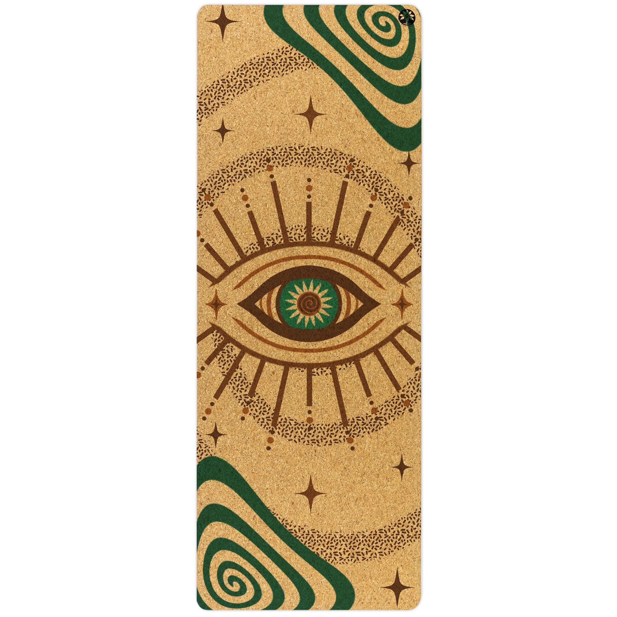 Yoloha Yoga - Swirly Flow Nomad Cork Yoga Mat – Living.Fit