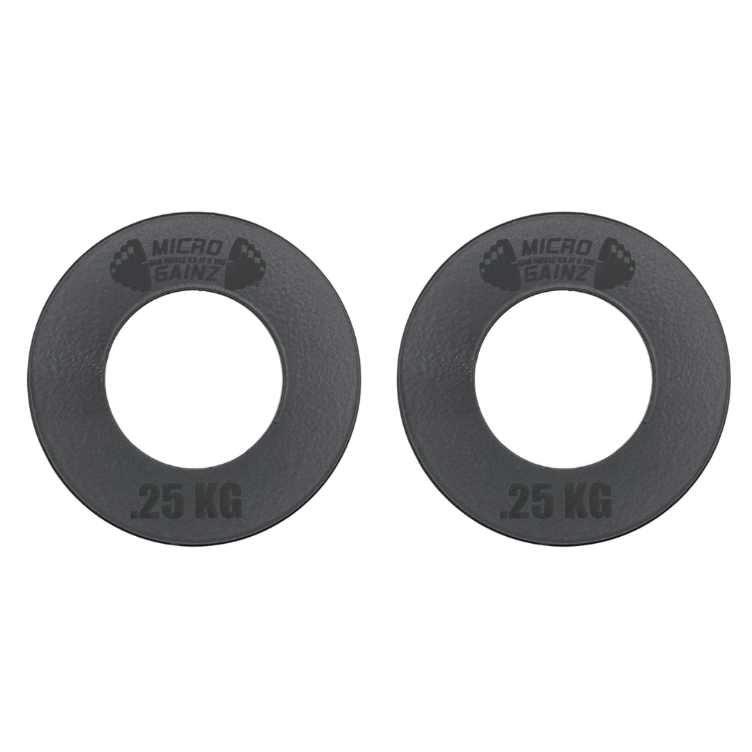 Micro Gainz - Olympic Size Kilogram Fractional Steel Weight Plates .25 ...
