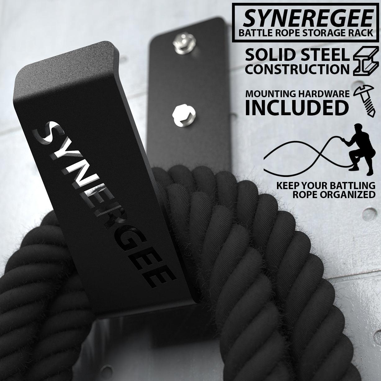 Synergee Battle Rope Rack – Living.Fit