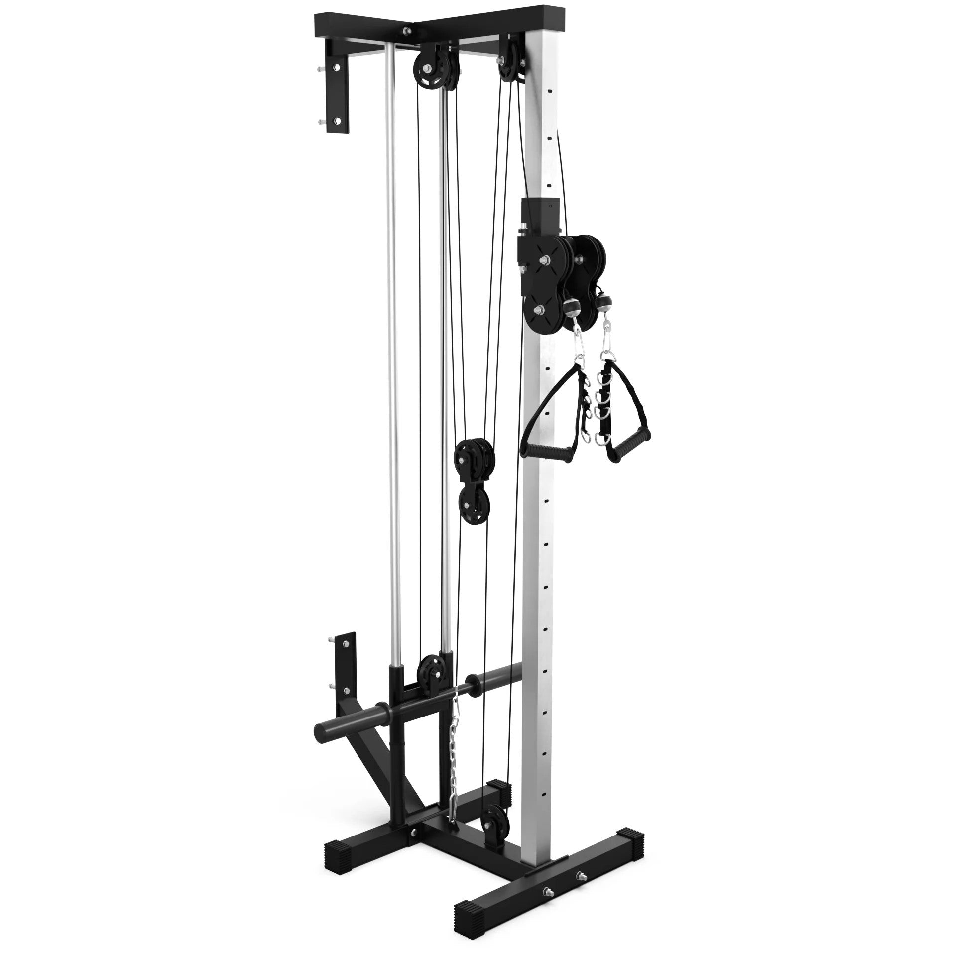 Synergee Wall Mounted Adjustable Dual Pulley Machine – Living.Fit