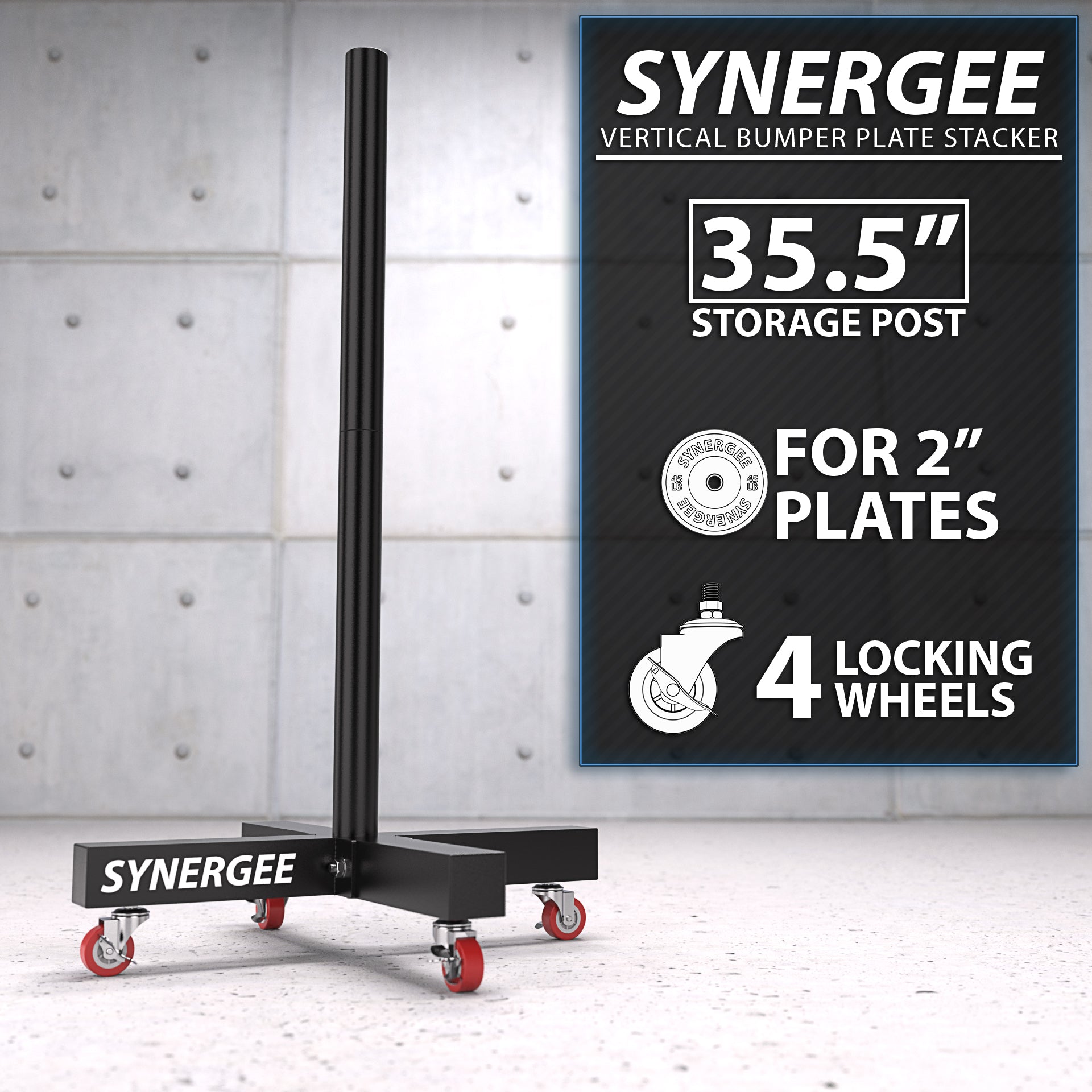 Synergee Weight Plate Stacker – Living.Fit